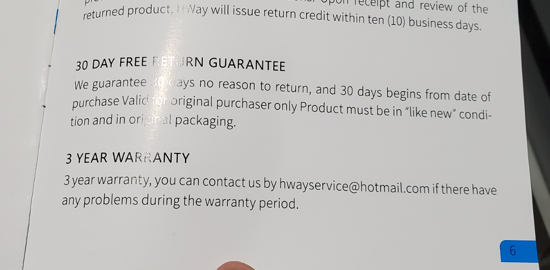 UV display Light warranty for Elev8 - Elev8ing since 2004